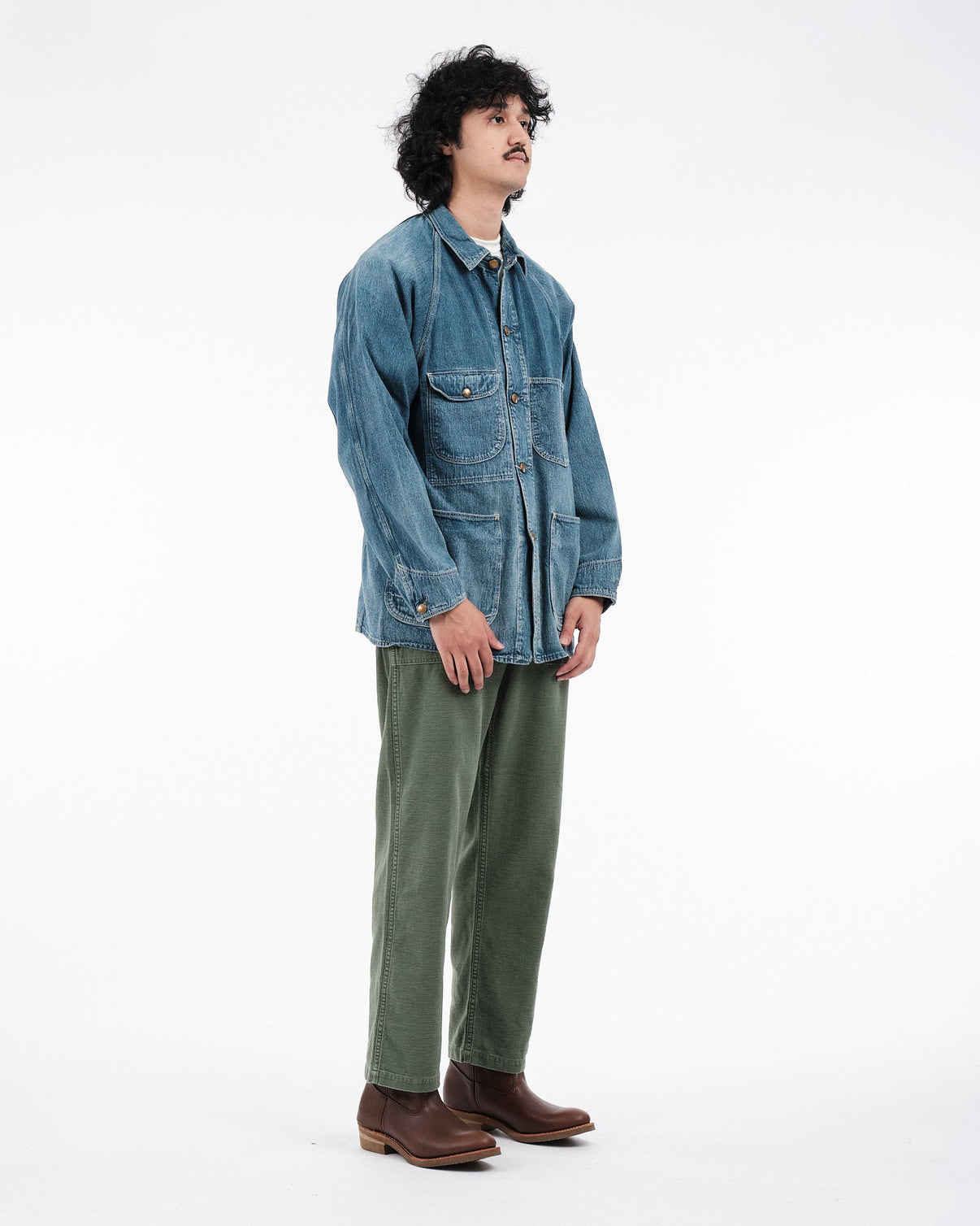 1950'S Coverall Denim Used Wash