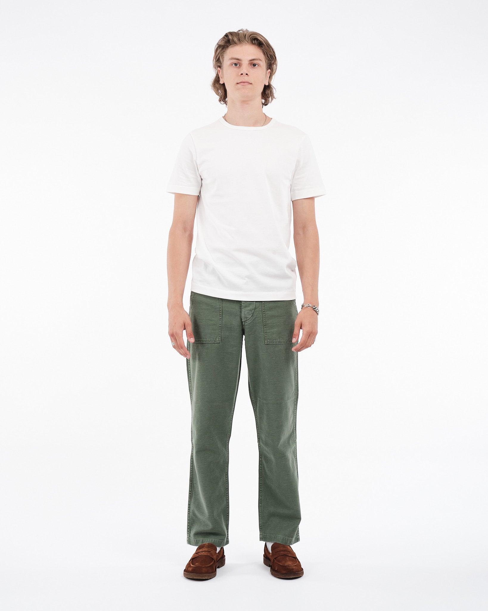 215 men's loopwheeled T-shirt White