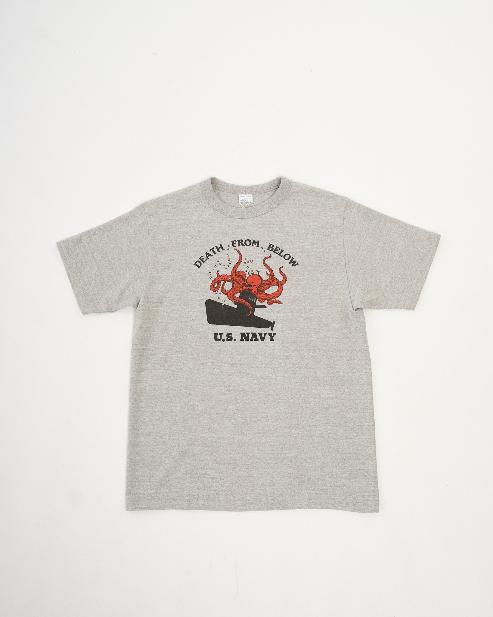 4096 88/12 Heather Crew Neck T DEATH FROM BELOW by Warehouse & Co - Meadow