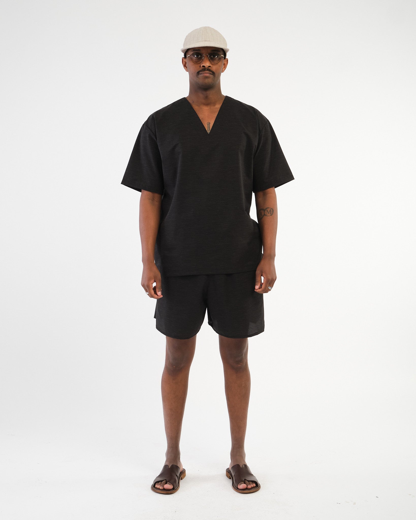 Tech Sleeping Shirt Black by Found Feather - Meadow