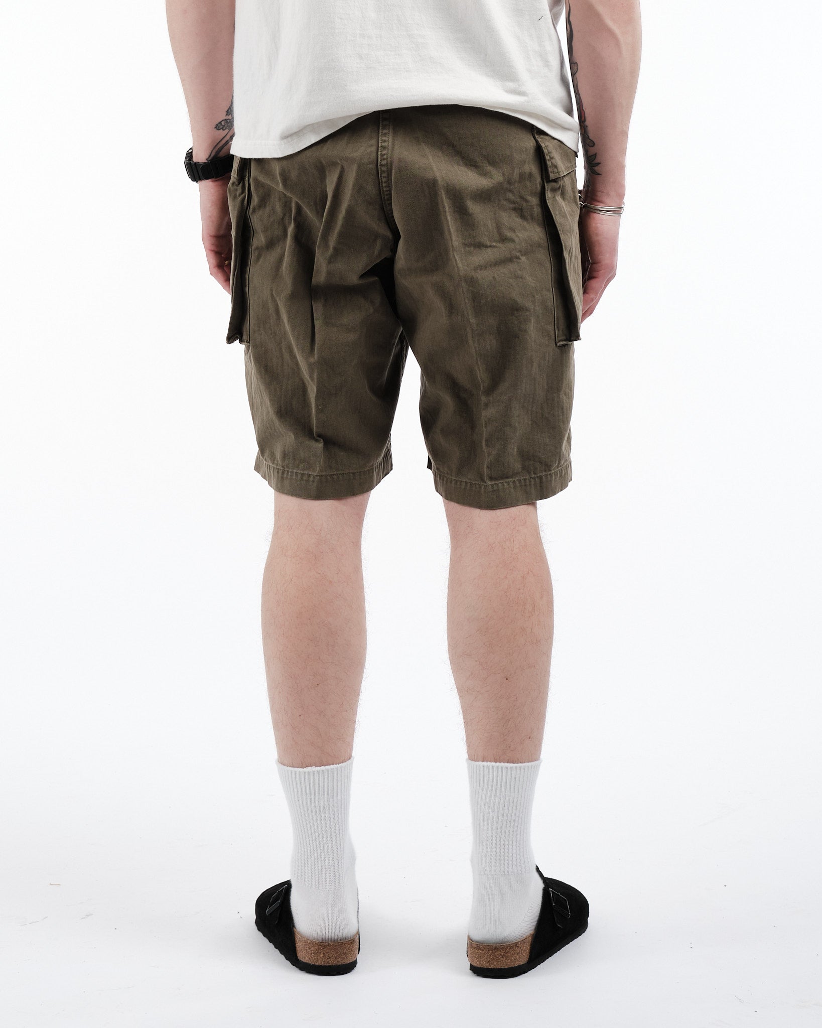 U.S Army 2 Pocket Cargo Shorts Army Green by orSlow ️ Meadow Store