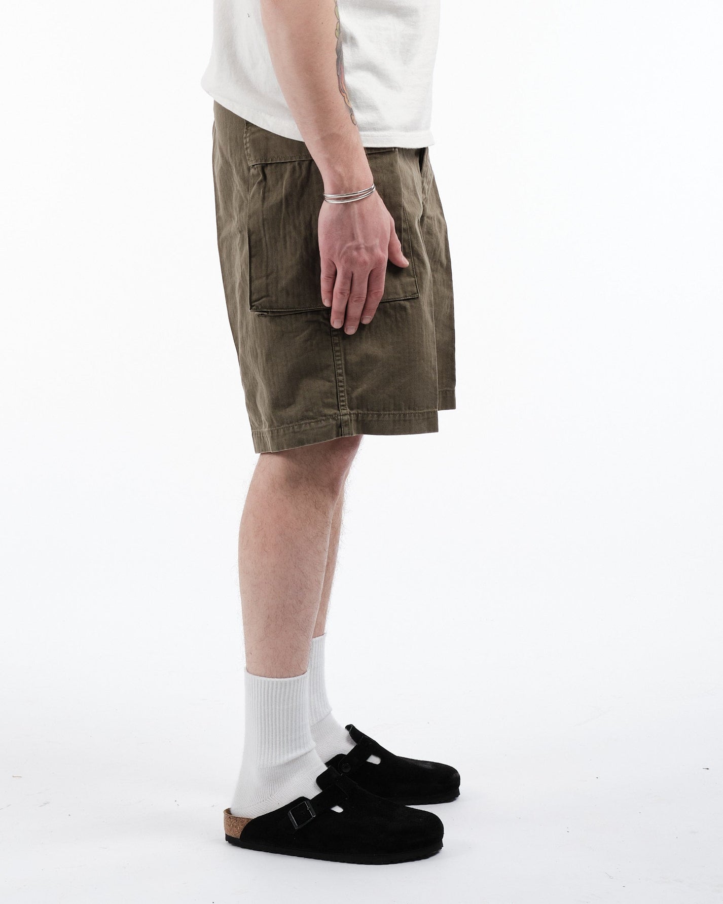 U.S Army 2 Pocket Cargo Shorts Army Green by orSlow ️ Meadow Store