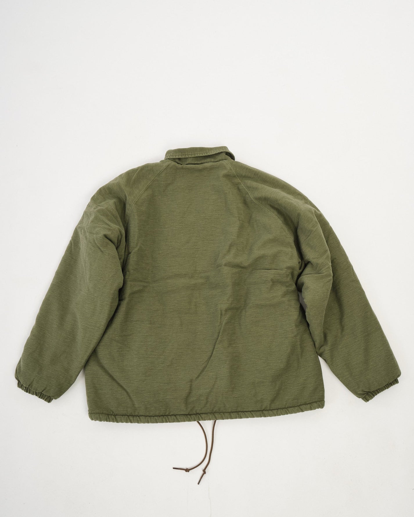Vintage Washed Coach Jacket With Fleece Lining Dark Olive by orSlow ...