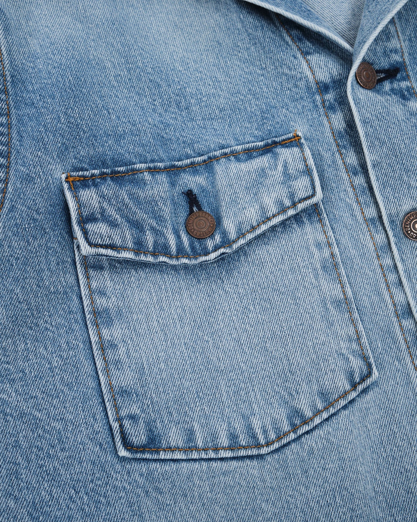 DENIM U.S ARMY SHIRT SKY BLUE by orSlow - Meadow