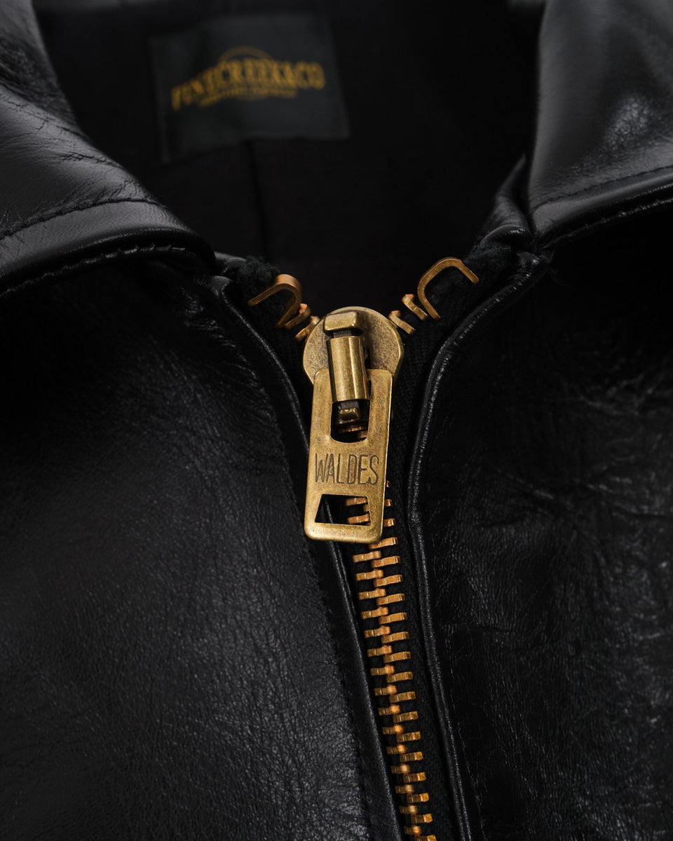 Freddy Jacket ACJK012 Horsehide Black by Fine Creek Leathers ️ Meadow