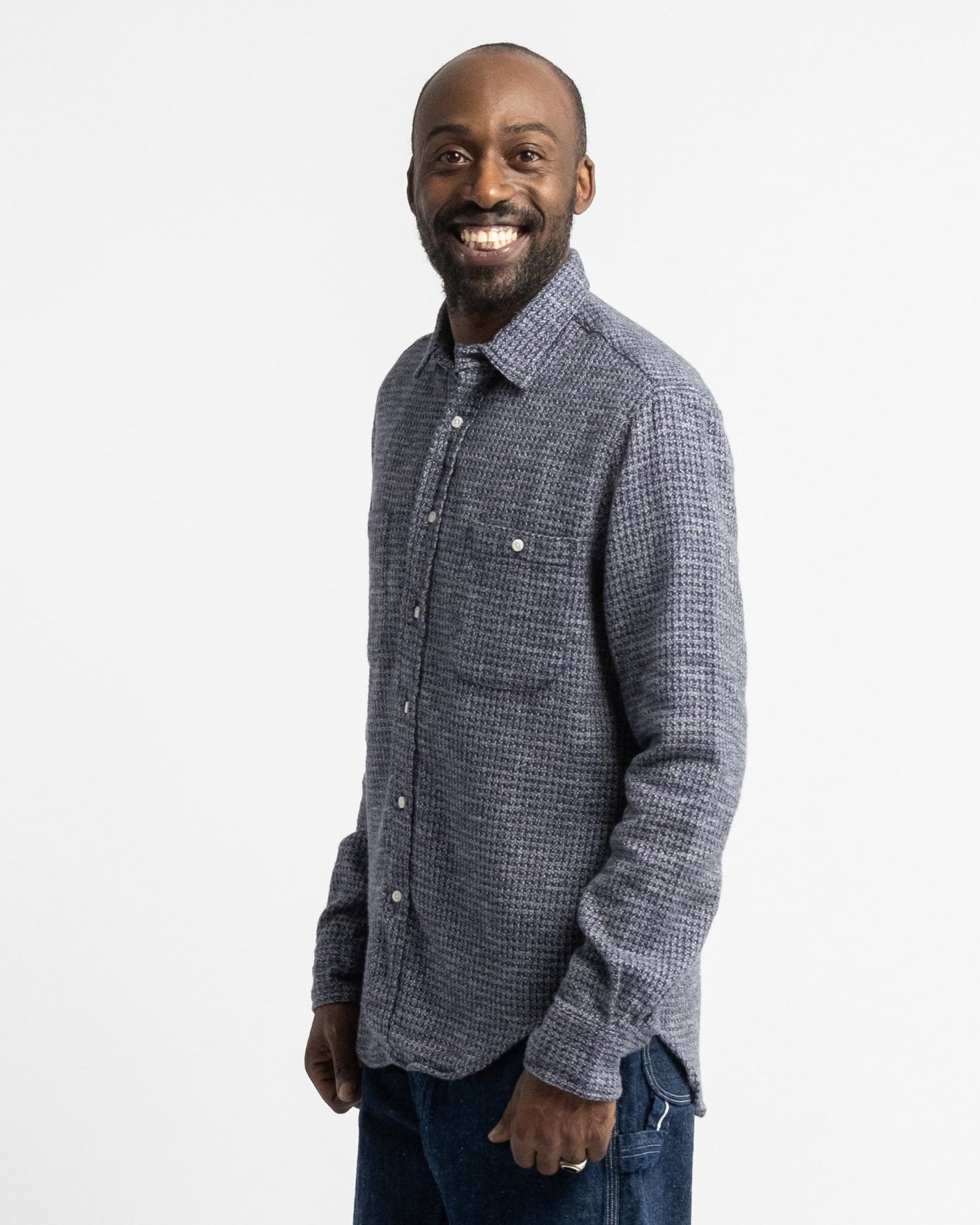 Navy Brushed Triple Yarn by Gitman Vintage ️ Meadow Store