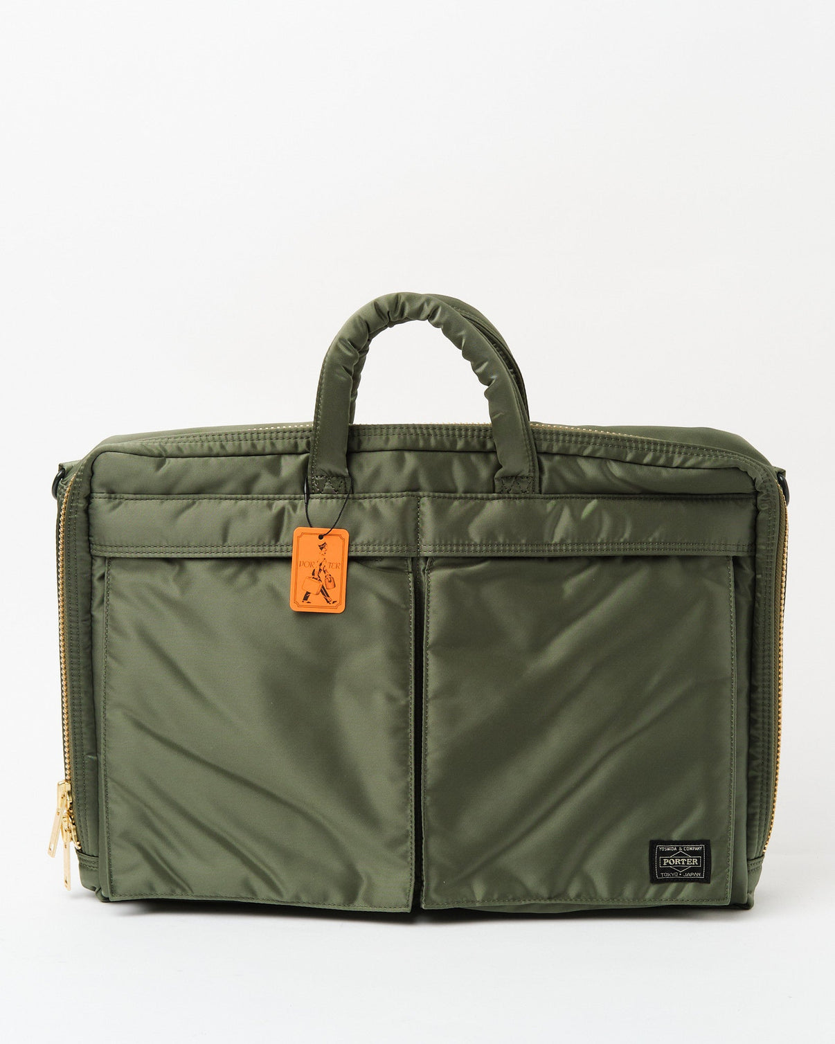 Tanker 2Way Briefcase Sage Green by Porter by Yoshida - Meadow