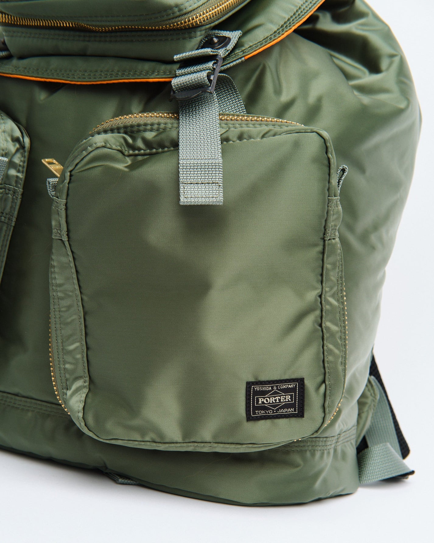 Tanker Rucksack Sage Green + by Porter by Yoshida ️ Meadow Store