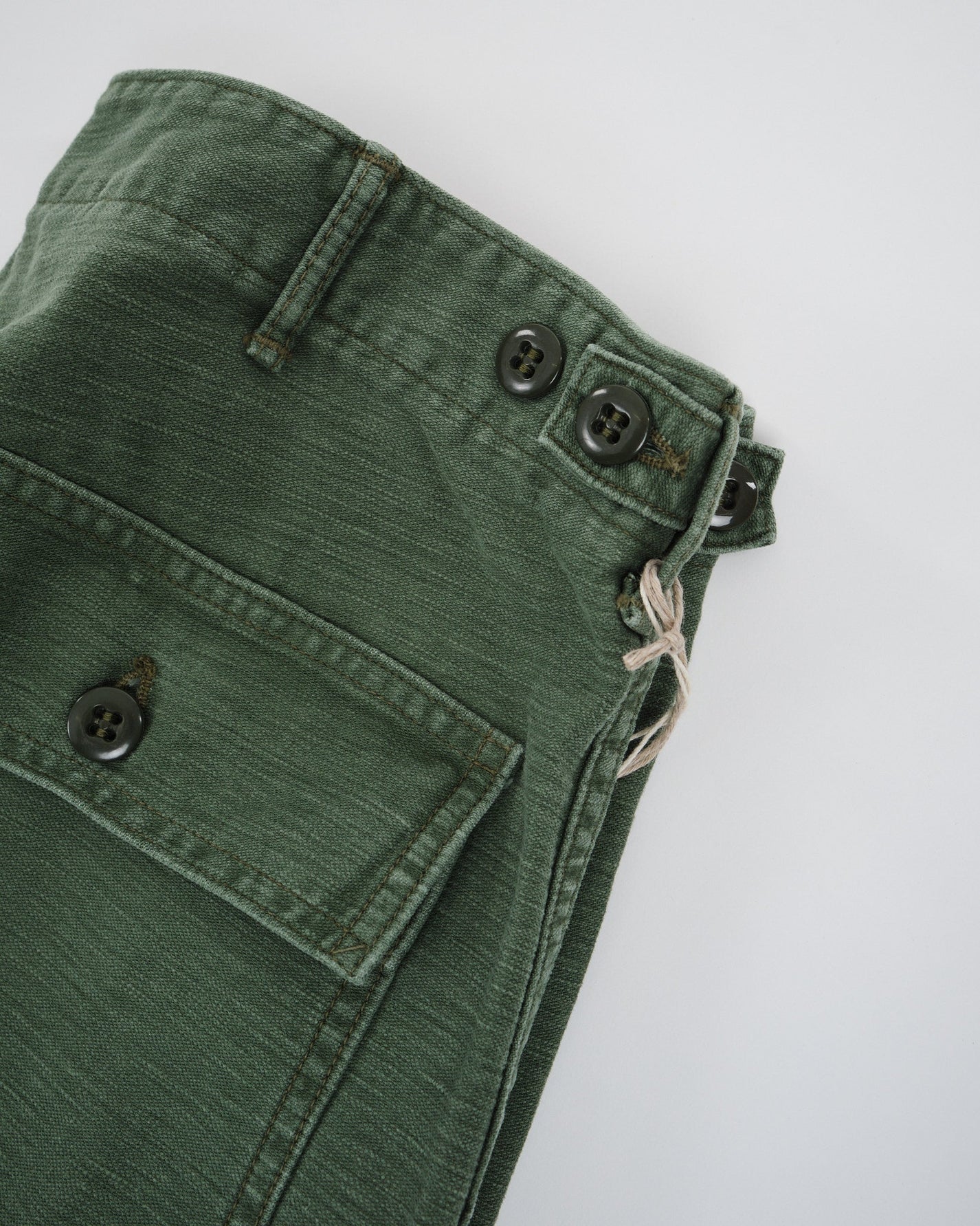 US Army Fatigue Pants Green Used Wash Regular Fit by orSlow - Meadow