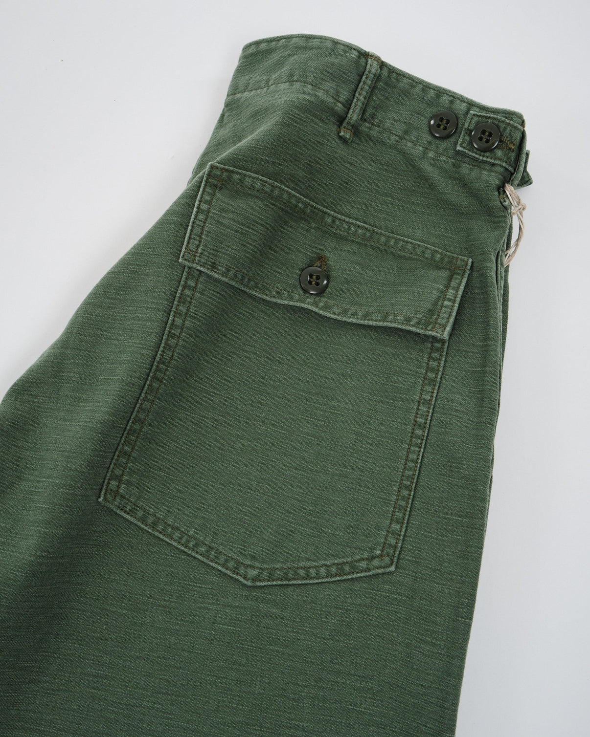 US Army Fatigue Pants Green Used Wash Regular Fit by orSlow - Meadow