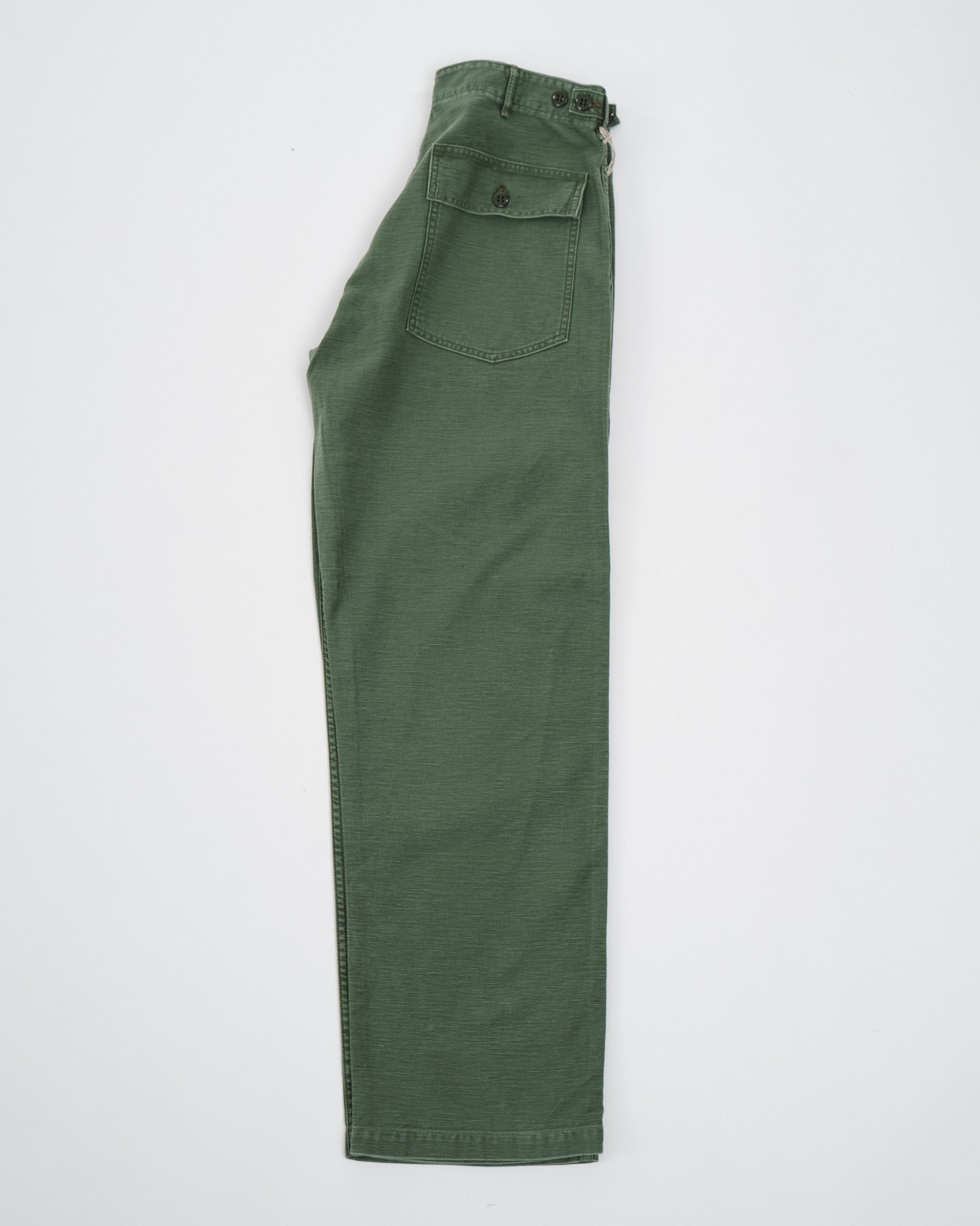 US Army Fatigue Pants Green Used Wash Regular Fit by orSlow - Meadow